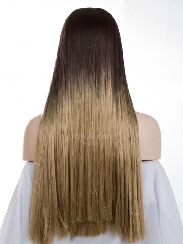 Schwarz Ombre Blond Lange Synthetische Lace Front Perücke-SNY077 - Home ... Schwarz Ombre Blond Lange Synthetische Lace Front Perücke-SNY077 - Home ...