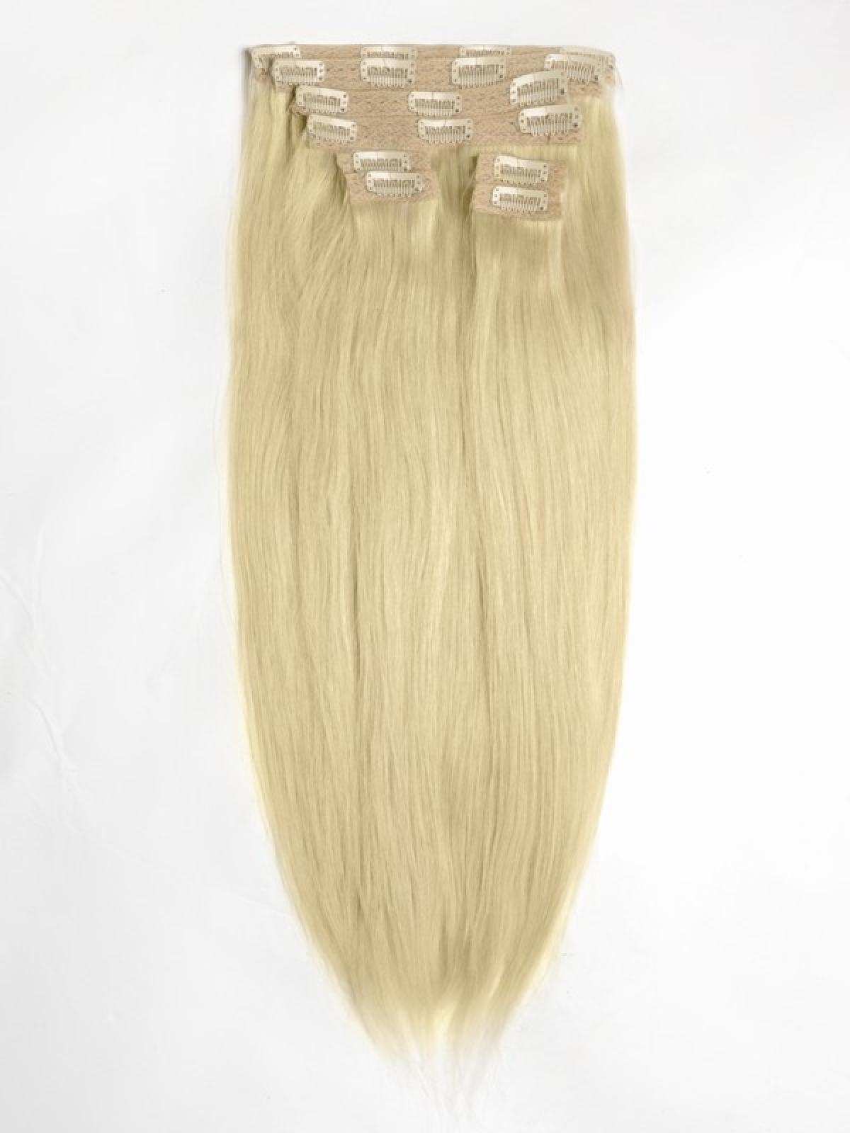 Hell Aschblond indian remy clip in hair extensions SD014 - Home ...