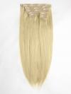Hell Aschblond indian remy clip in hair extensions SD014 - Hairpieces ...